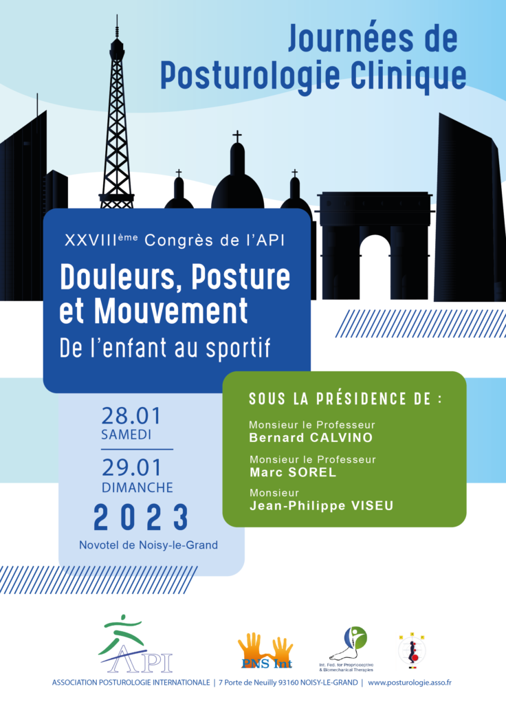 Journées de Posturologie Clinique - Congrès de l'API 2023 - Connaissance & Evolution